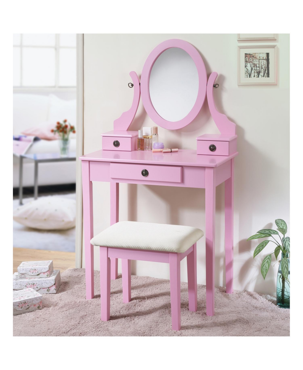 Click here for Streamdale Furniture Moniys Wood Moniya Makeup Van... prices