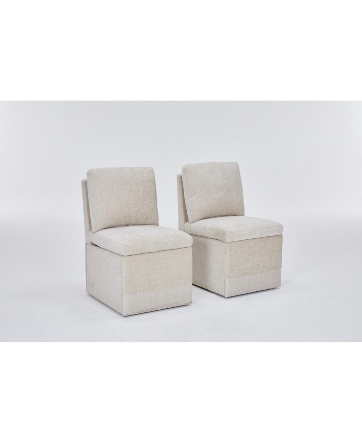 Click here for Streamdale Furniture Linen Upholstered Armless Din... prices