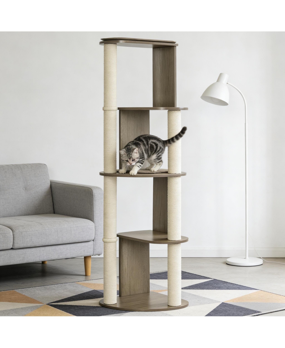 Click here for Zeus & Ruta Large Multilevel Corner Cat Tower prices