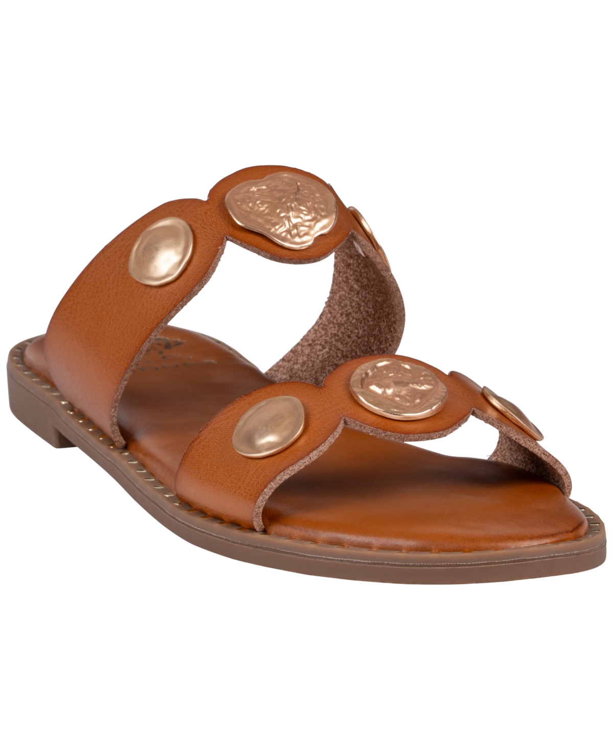 Click here for Gc Shoes Womens Nolah Coin Slip-On Flat Sandals -... prices