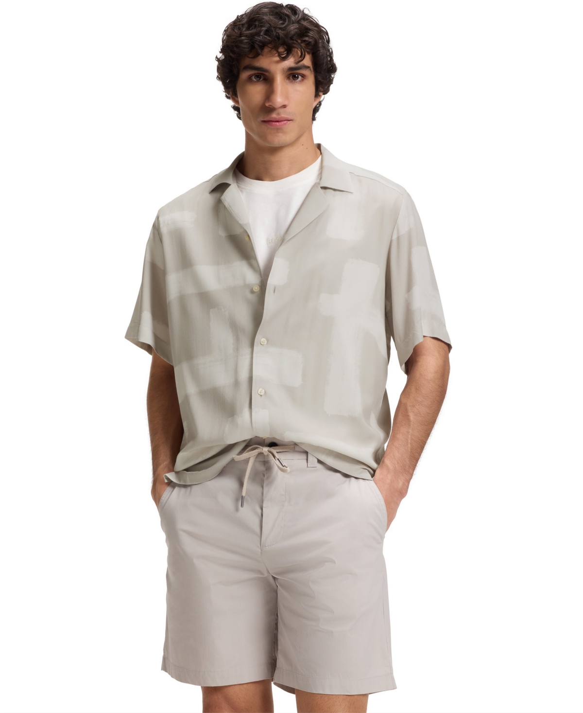 Click here for Boss by Hugo Boss Mens Regular-Fit Maxi Print Shor... prices