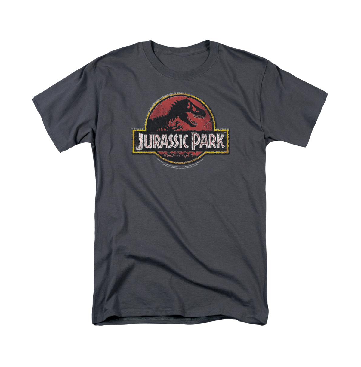 Click here for Jurassic Park Mens Stone Logo T Shirt - Charcoal prices