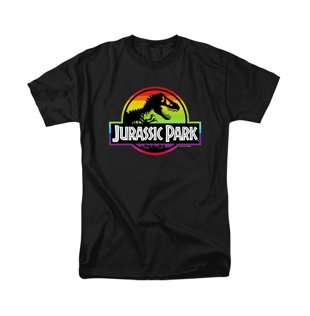 Click here for Jurassic Park Mens Rainbow Logo T Shirt - Black prices