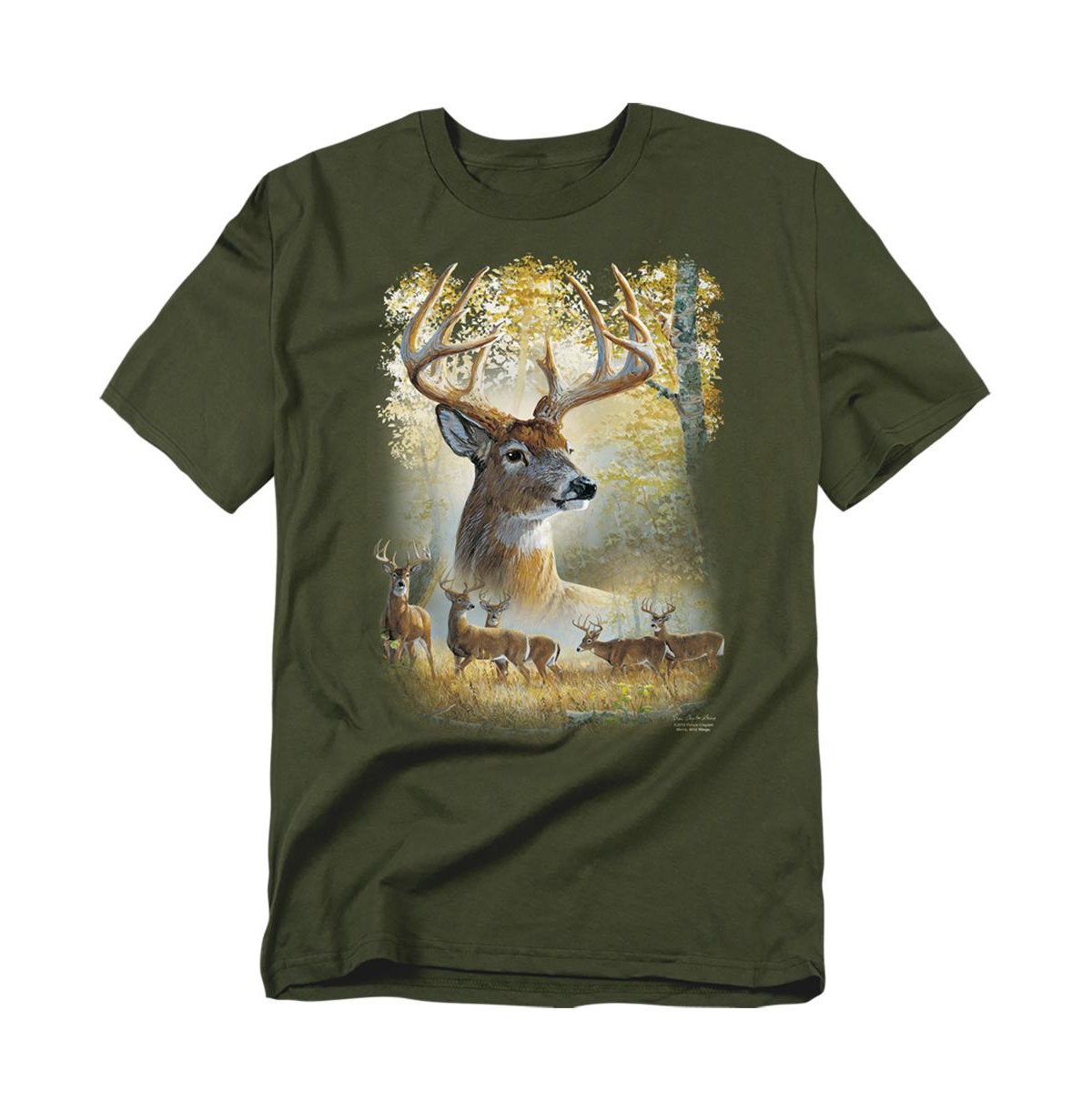 Click here for Wild Wings Mens Bucks T Shirt - Military green prices