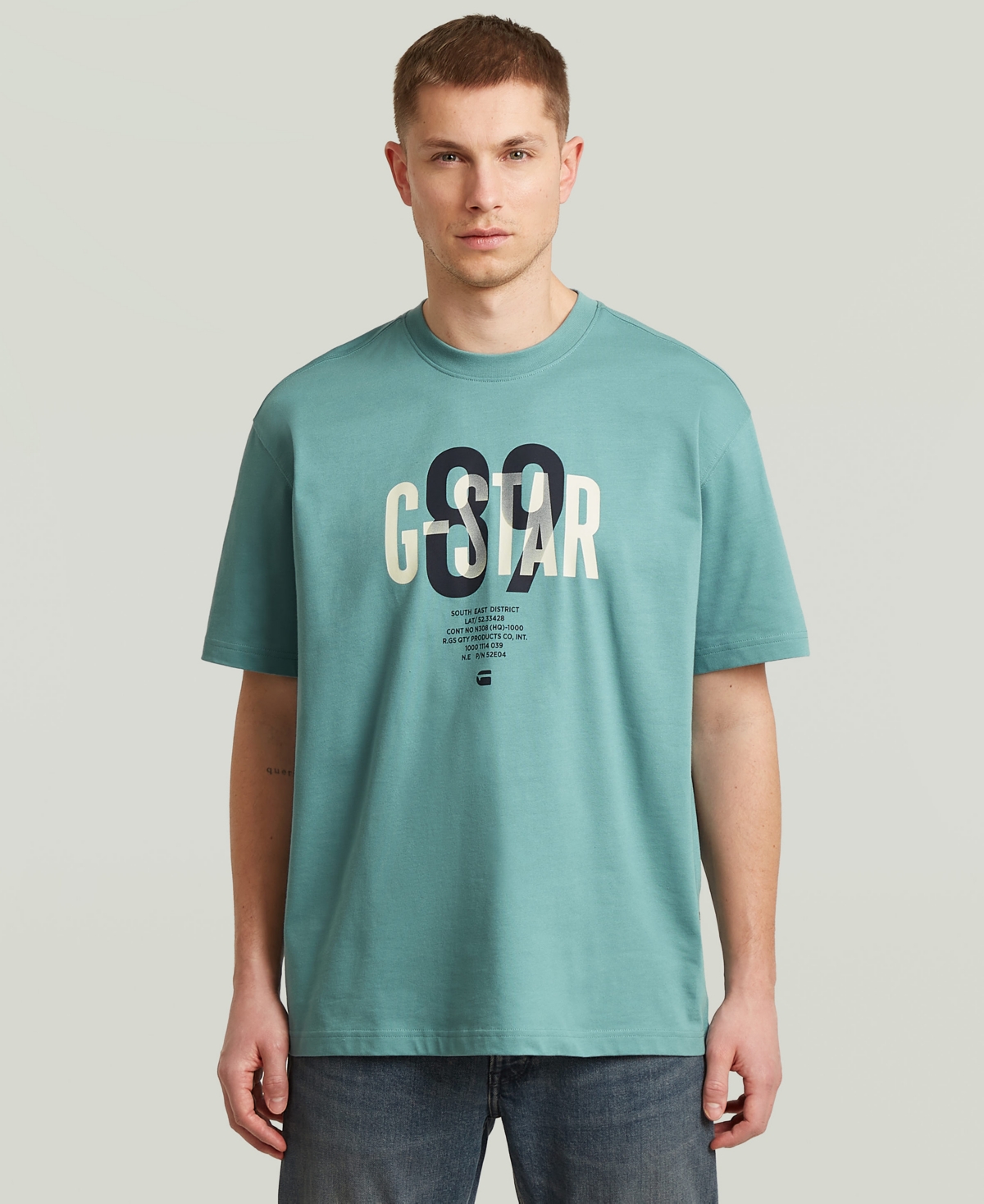 Click here for G-Star Raw Mens Graphic Logo Crewneck T-Shirt - Mi... prices