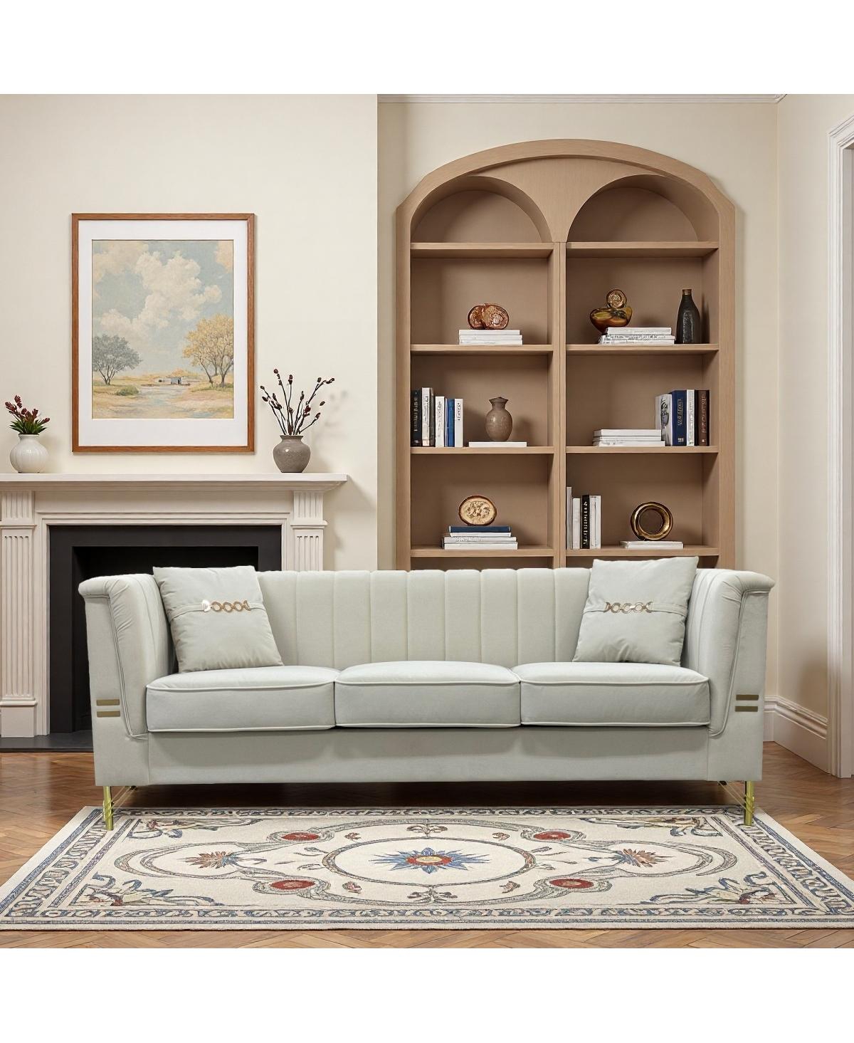 Click here for Streamdale Furniture Modern Velvet 3-Seater Sofa w... prices