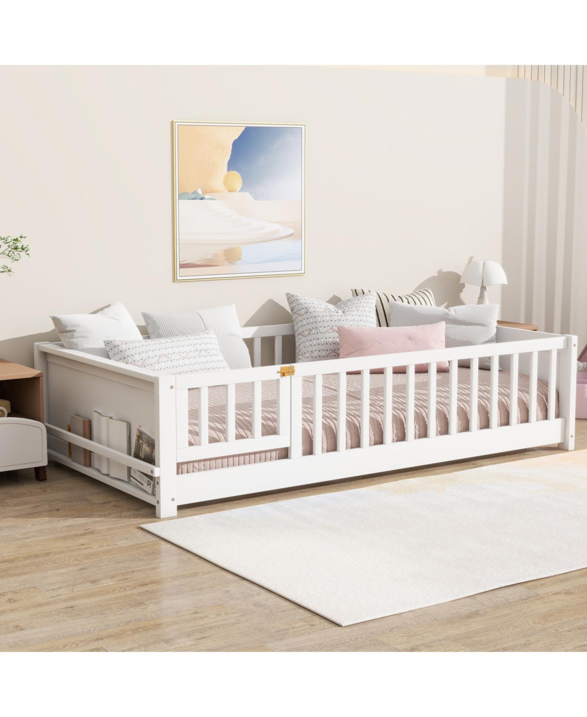 Click here for Streamdale Furniture Twin Size Floor Bed with Buil... prices