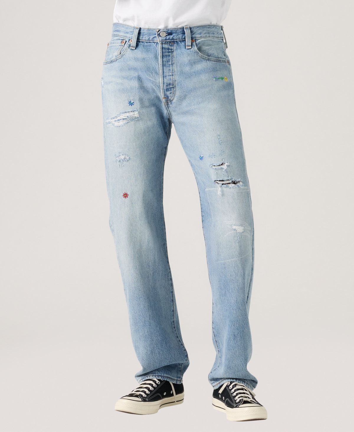 Click here for Levis Mens 501 Original Fit Button Fly Stretch Jea... prices