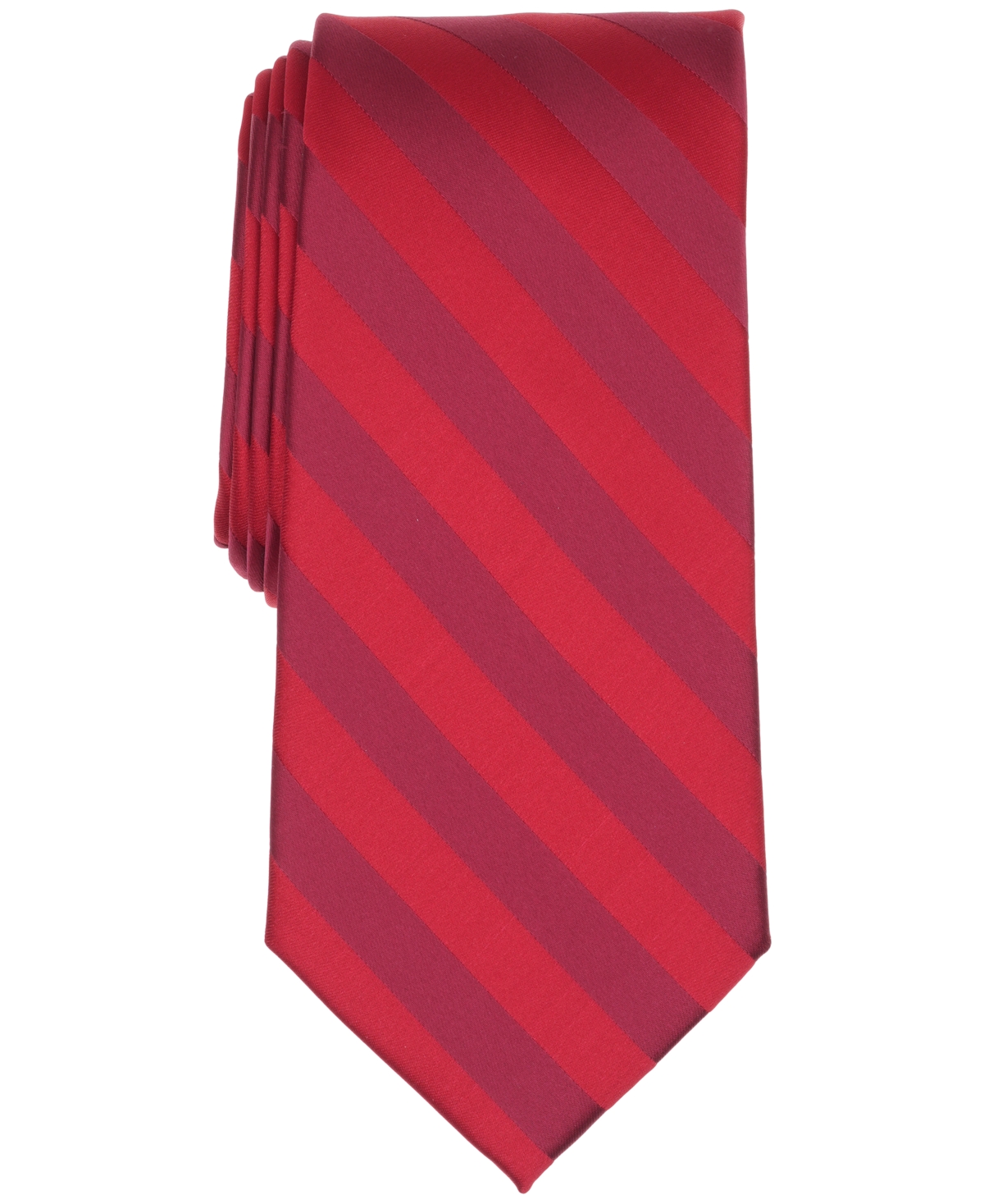 Click here for Perry Ellis Mens Satin Stripe Solid Tie - Red prices