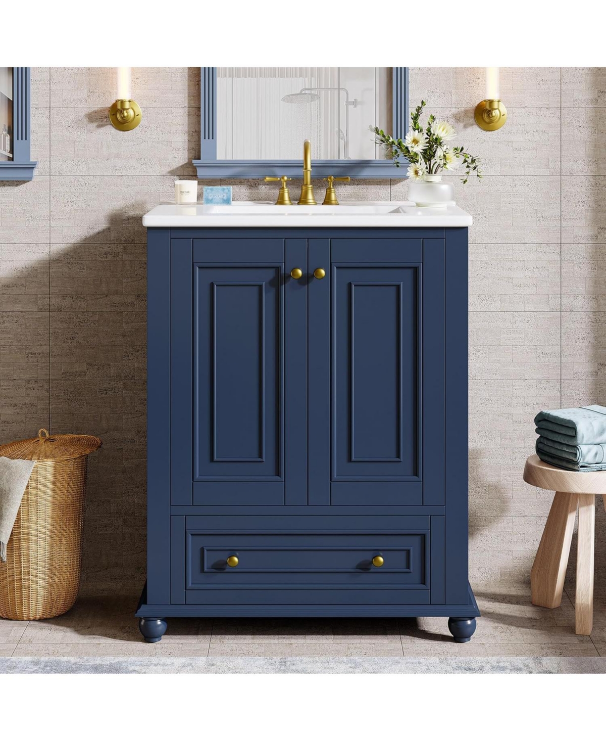 Click here for Tribesigns 24" Bathroom Vanity  Freestanding... prices