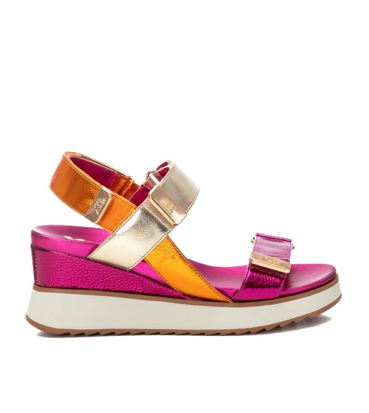 Click here for Xti Womens Wedge Sandals - Fuchsia prices