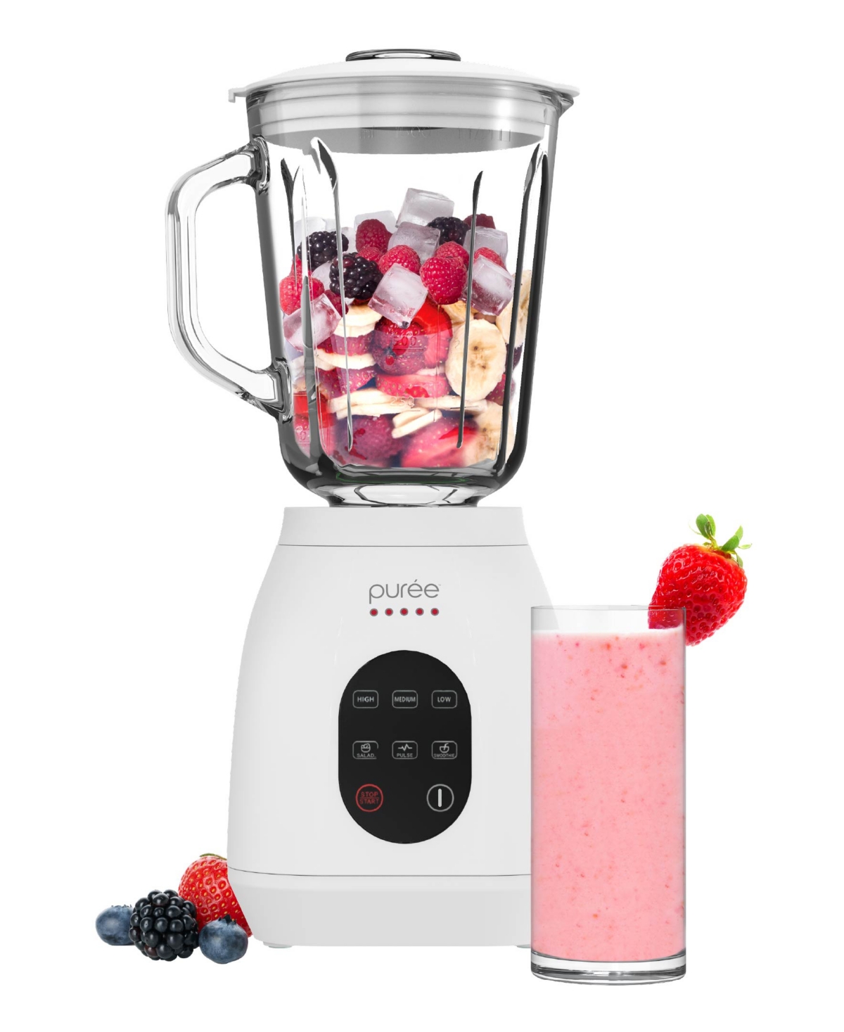Click here for Tzumi Puree 1.5 Liter Led Touchscreen Blender - Wh... prices