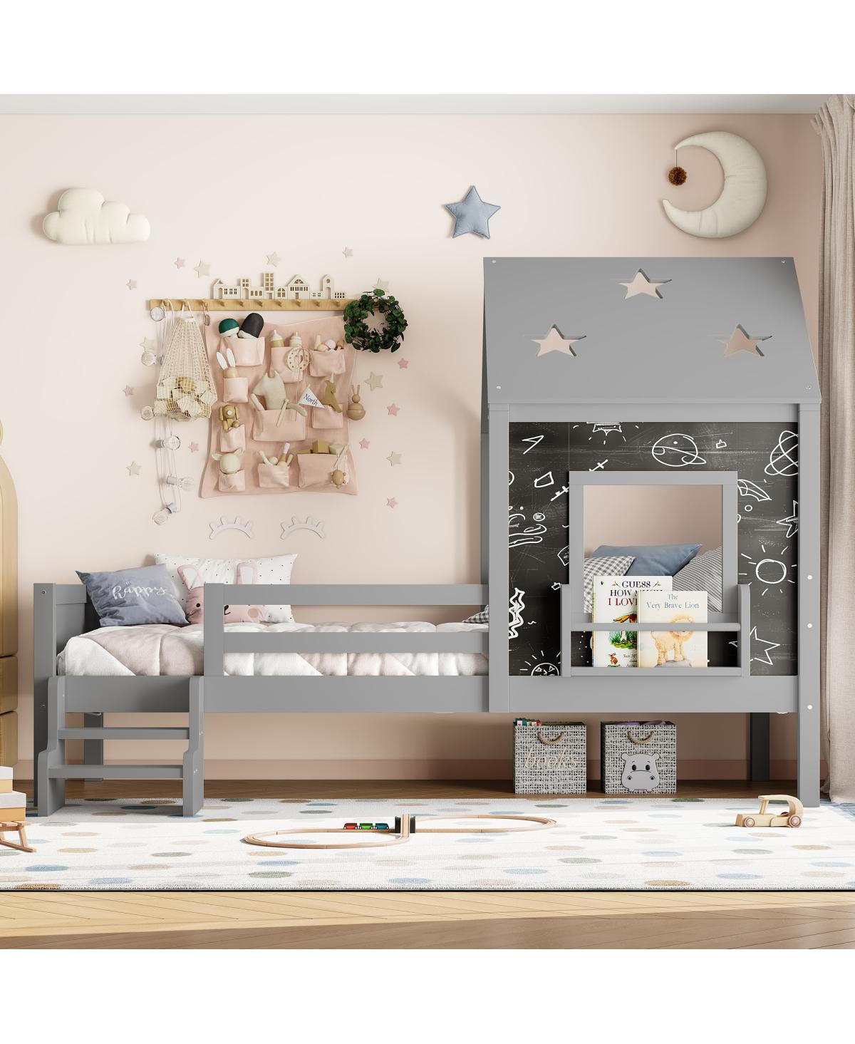 Click here for Streamdale Furniture Twin House Bed with Stairs  W... prices