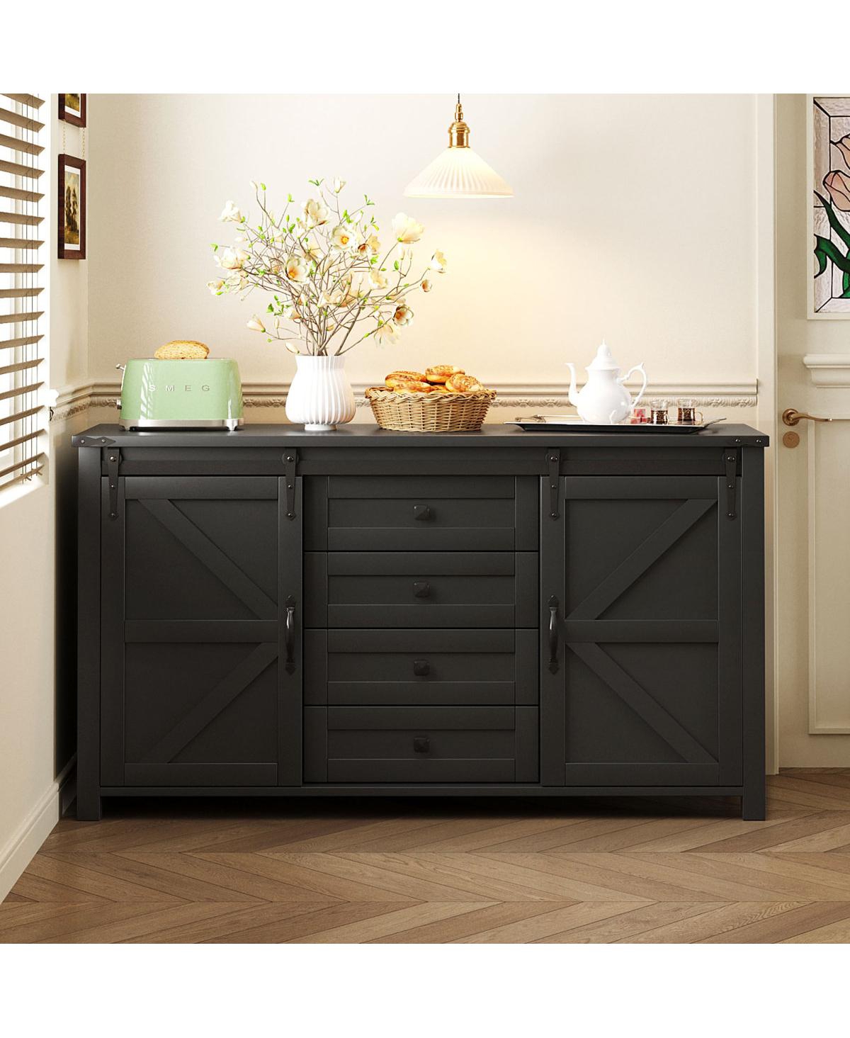 Click here for Streamdale Furniture 55.1-Inch Farmhouse Sideboard... prices