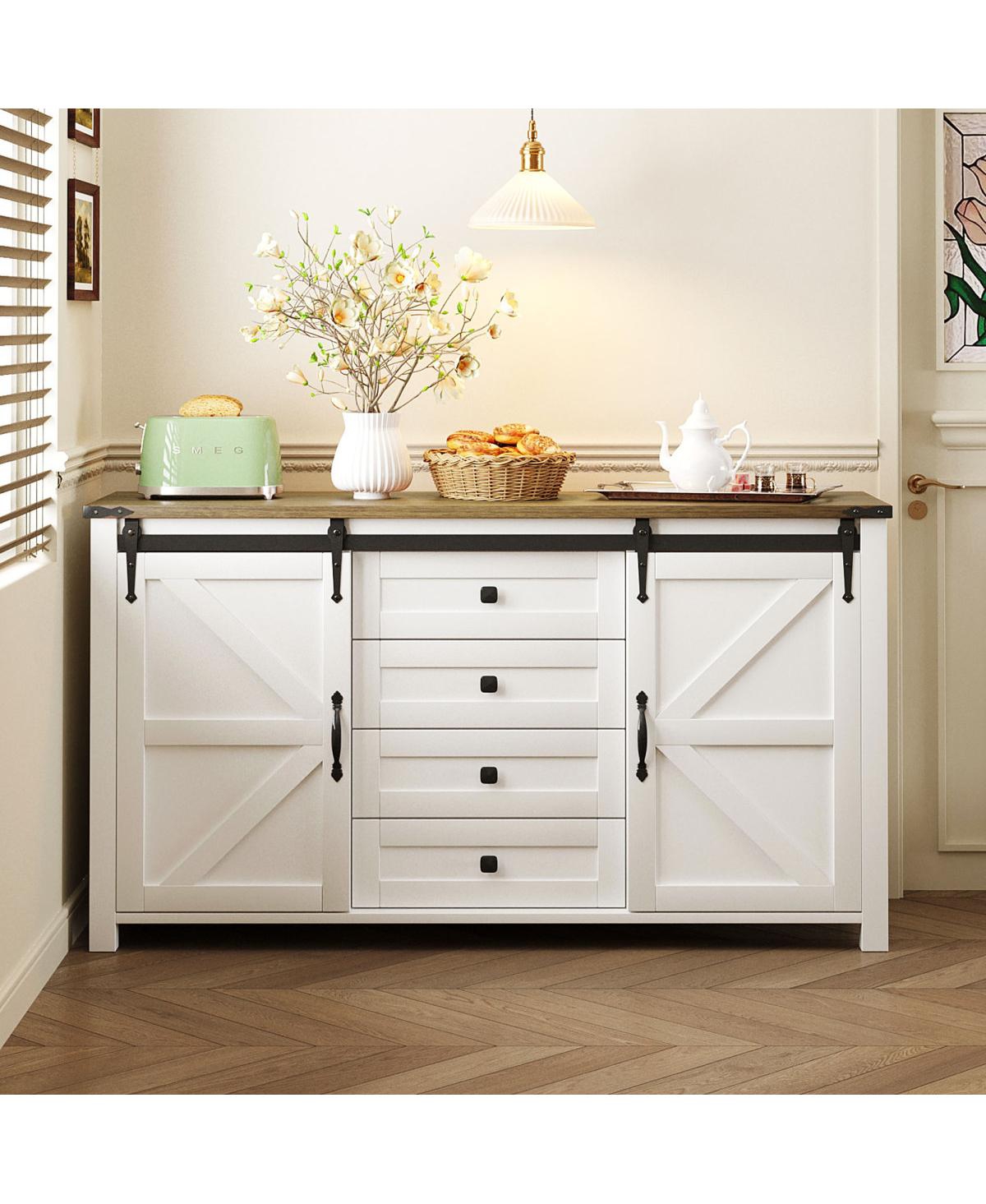 Click here for Streamdale Furniture 55.1-Inch Farmhouse Sideboard... prices