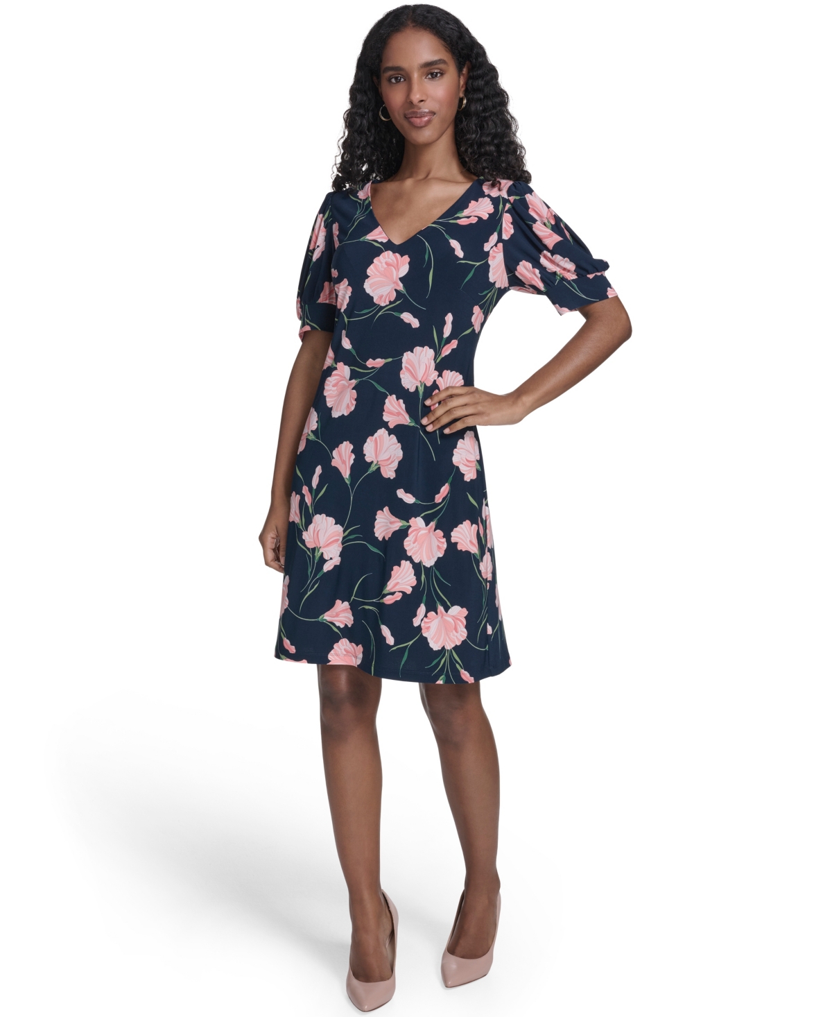 Click here for Tommy Hilfiger Petite V-Neck Short-Sleeve Dress -... prices