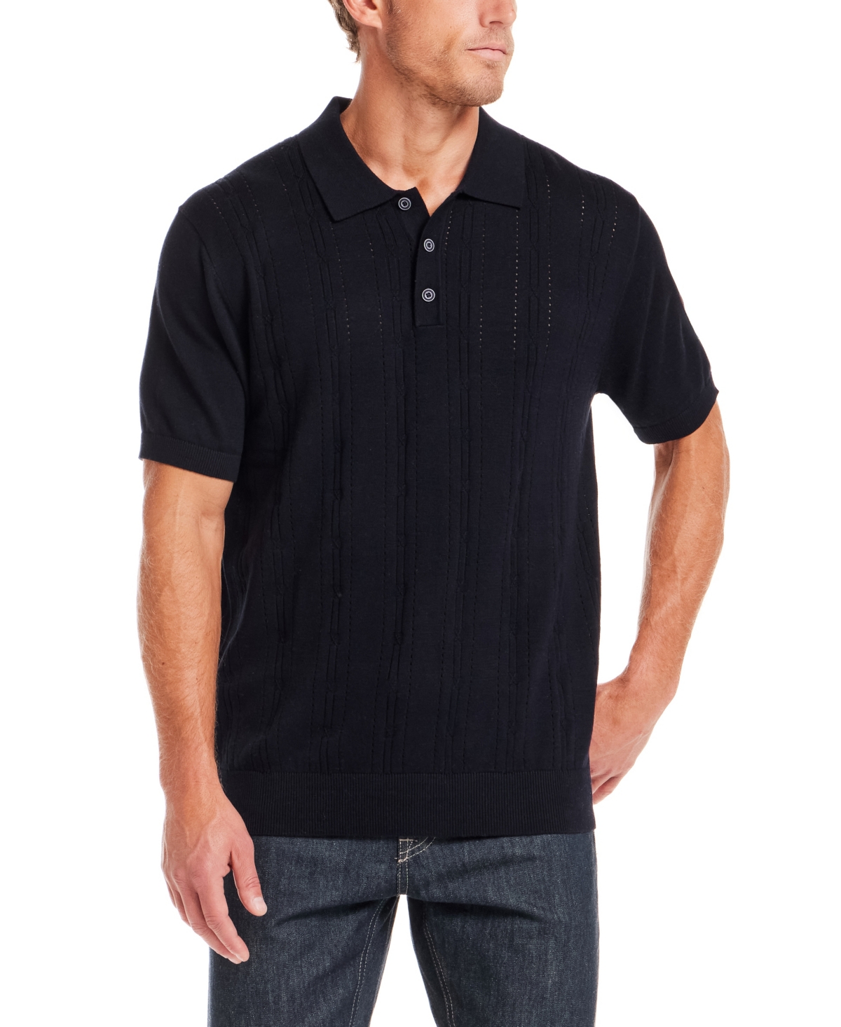 Click here for Weatherproof Vintage Mens Regular-Fit Pointelle Sw... prices