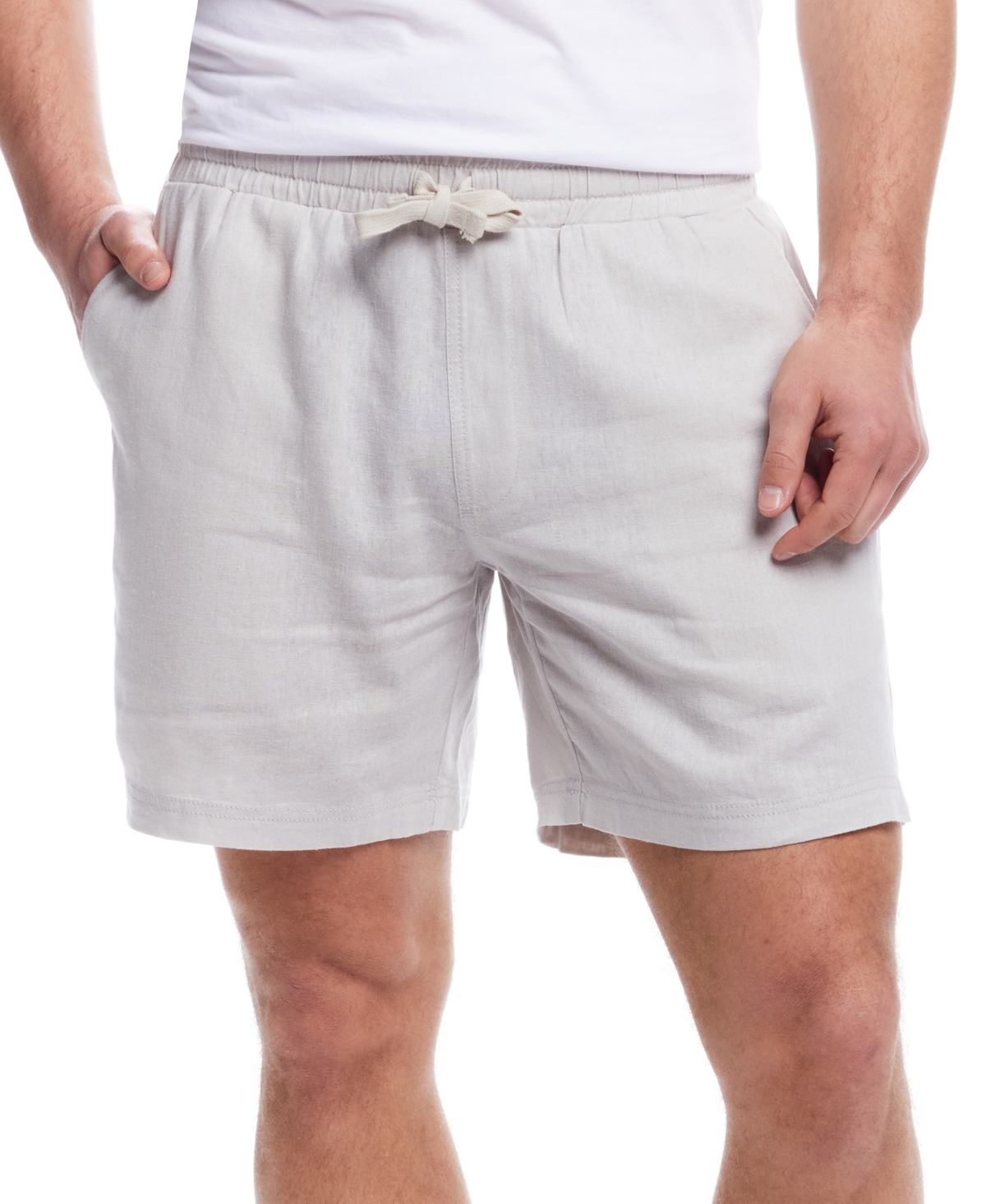 Click here for Weatherproof Vintage Mens Regular-Fit Linen Shorts... prices