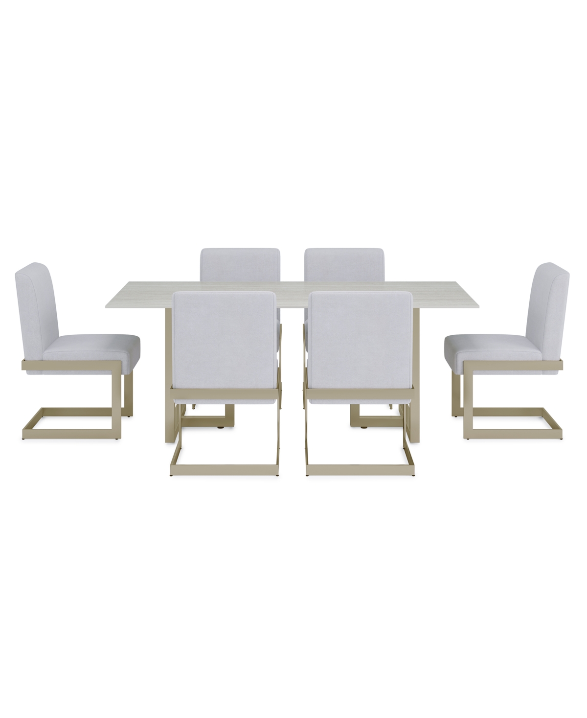 Click here for Emila 7 Pc. Dining Set (Rectangular Table & 6 Chai... prices