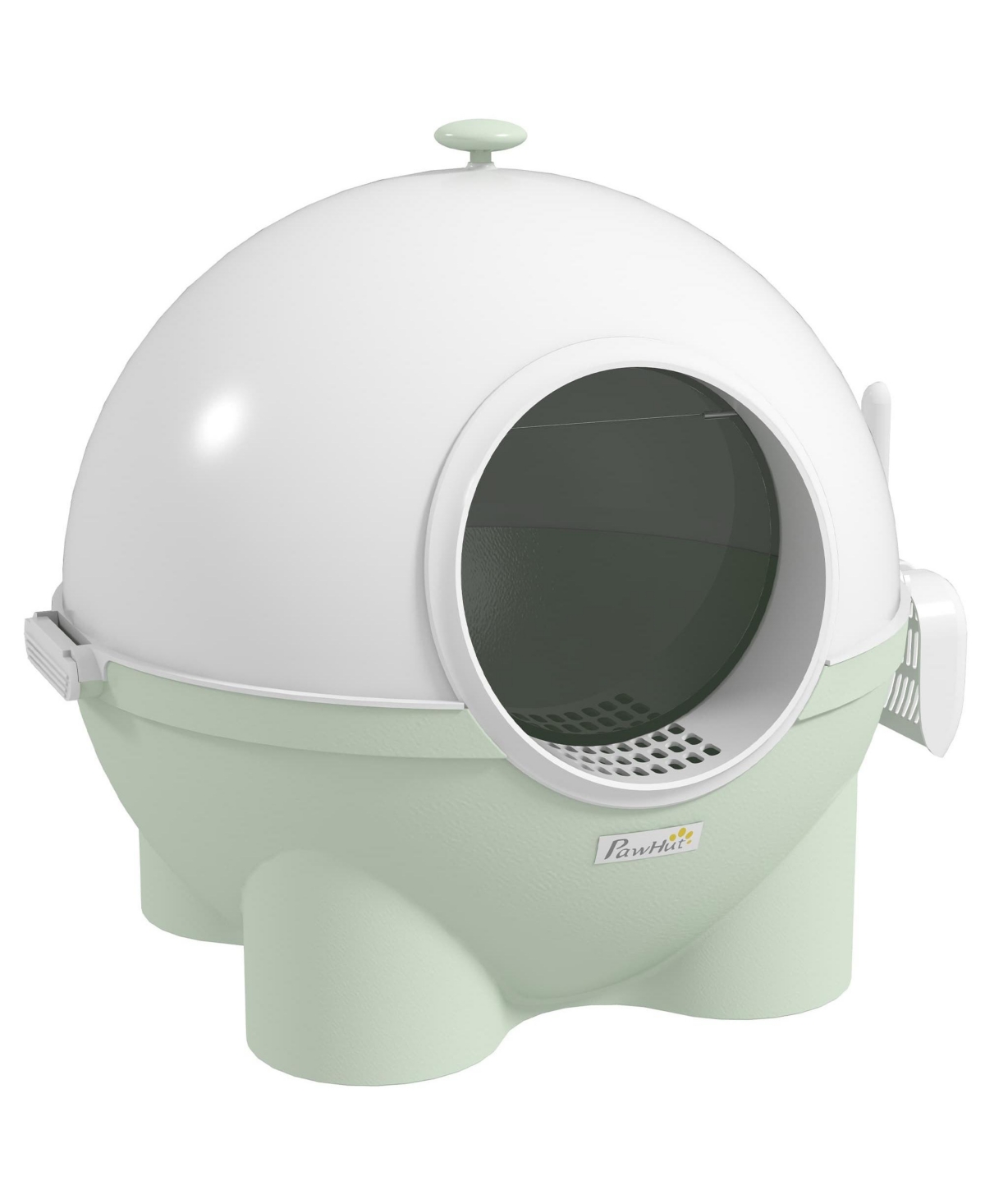 Click here for Zeus & Ruta Light Green Hooded Cat Litter Box with... prices