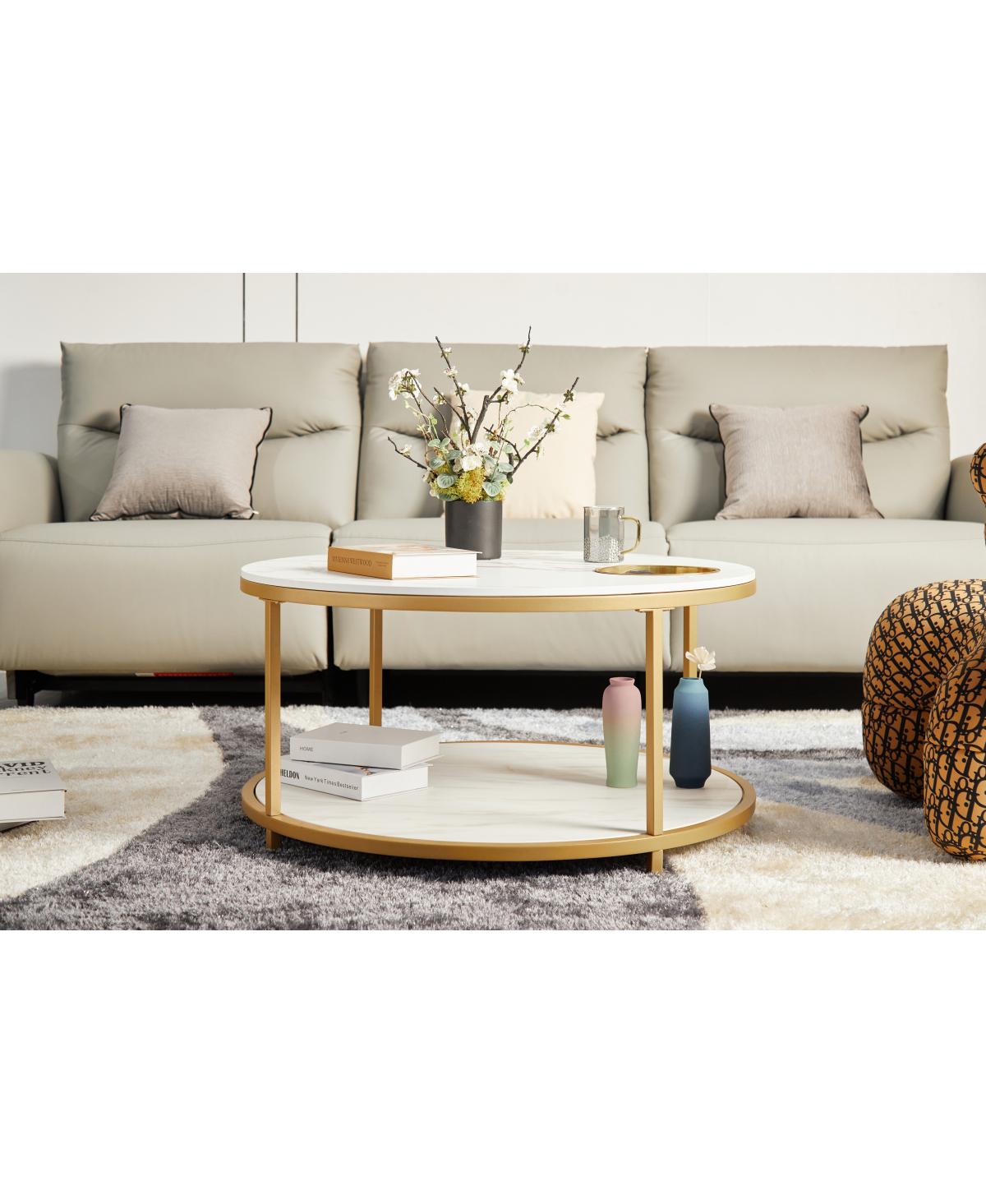 Click here for Streamdale Furniture round coffee table with stora... prices