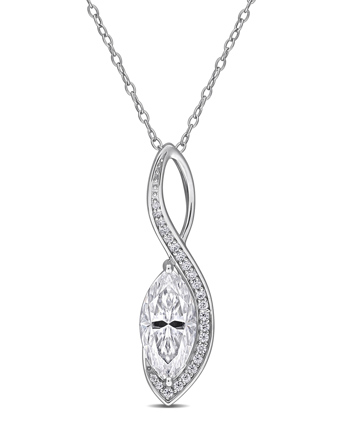 Click here for Macys Moissanite (3-1/6 ct. t.w.) Pendant Necklace... prices