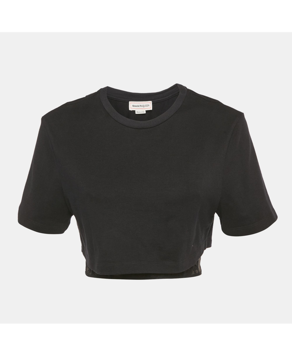 Click here for Pre-Owned Alexander Mcqueen Womens Black Cotton La... prices