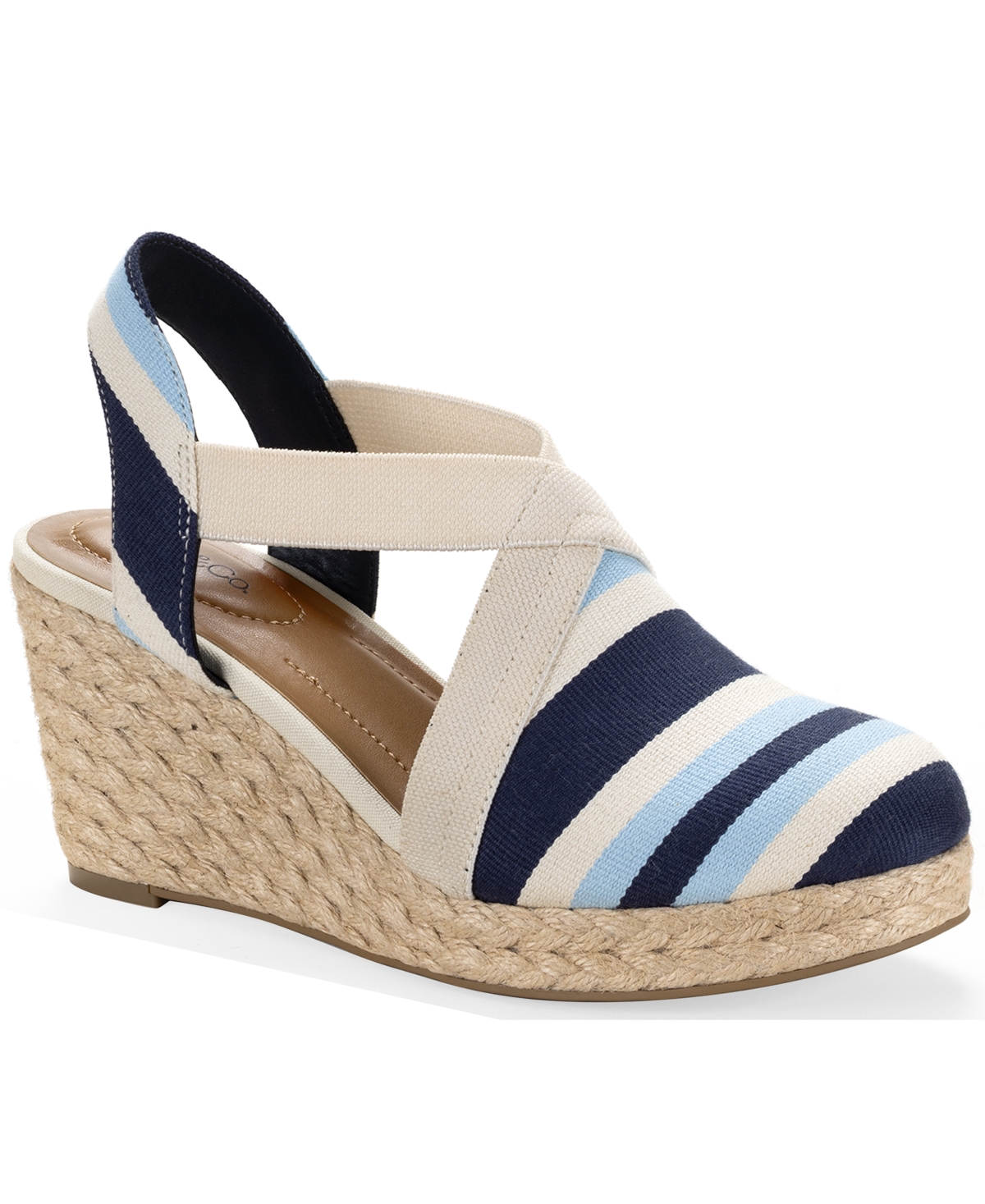 Click here for Style & Co Womens Siennaa Closed Toe Wedge Espadri... prices