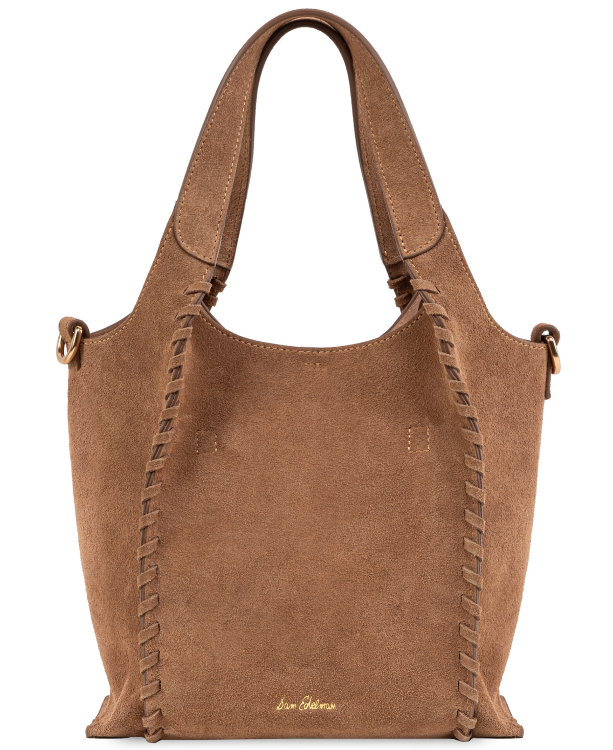 Click here for Sam Edelman Sylvia Small Suede Bucket Bag - French... prices