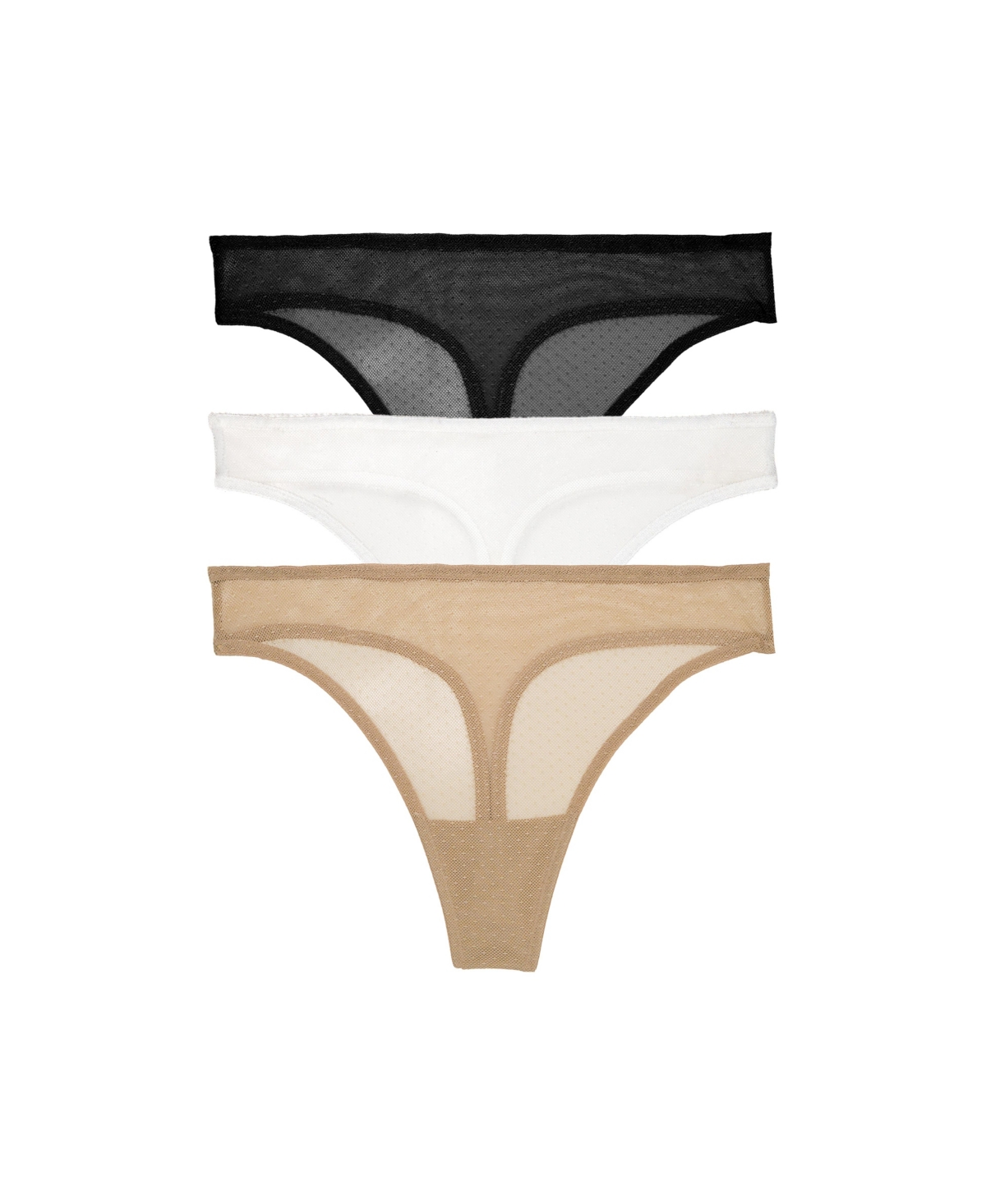 Click here for Skarlett Blue Womens Jolie Sheer Lace Thong 3-Pack... prices