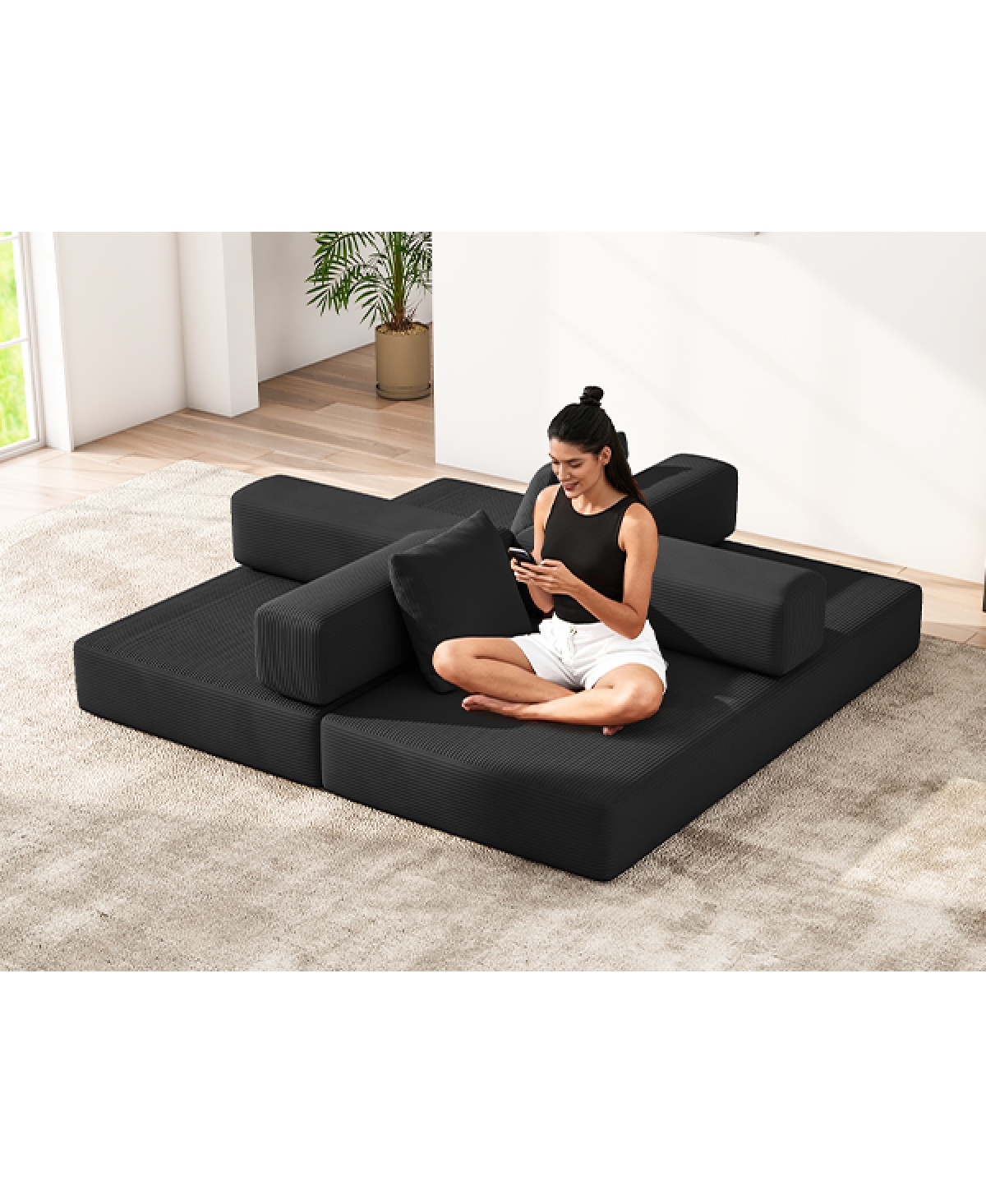 Click here for Streamdale Furniture Folding Sofa Bed Convertible... prices