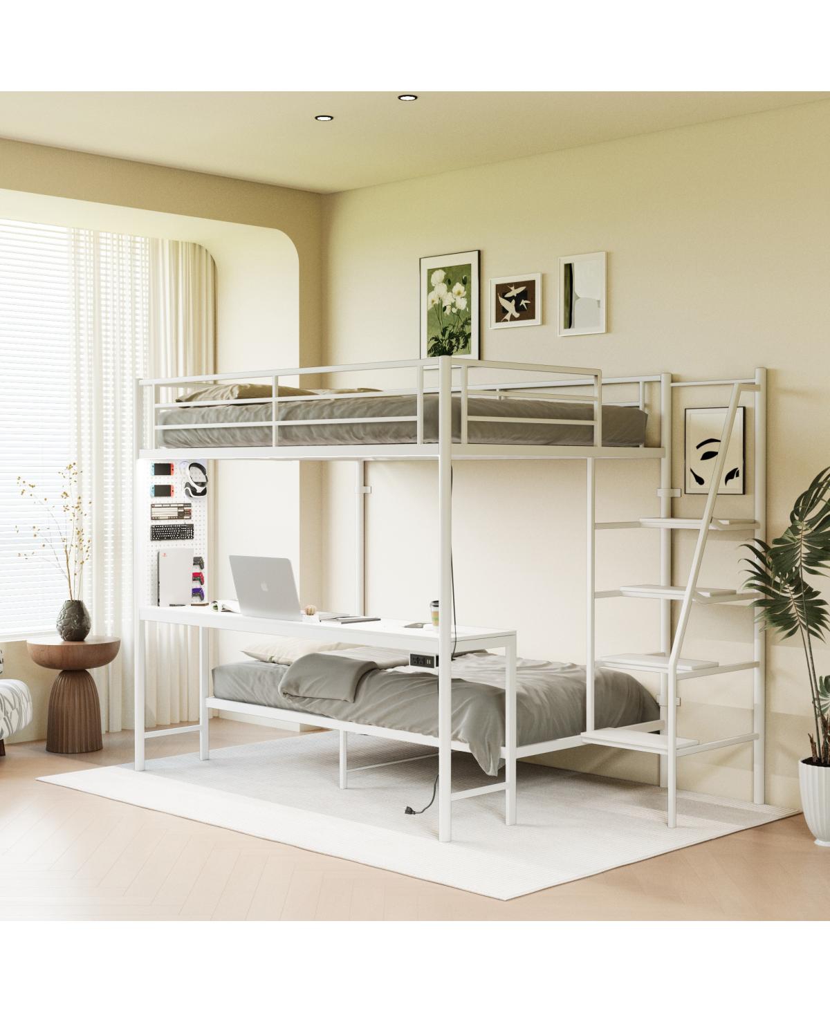 Click here for Streamdale Furniture White full size bunk bed with... prices