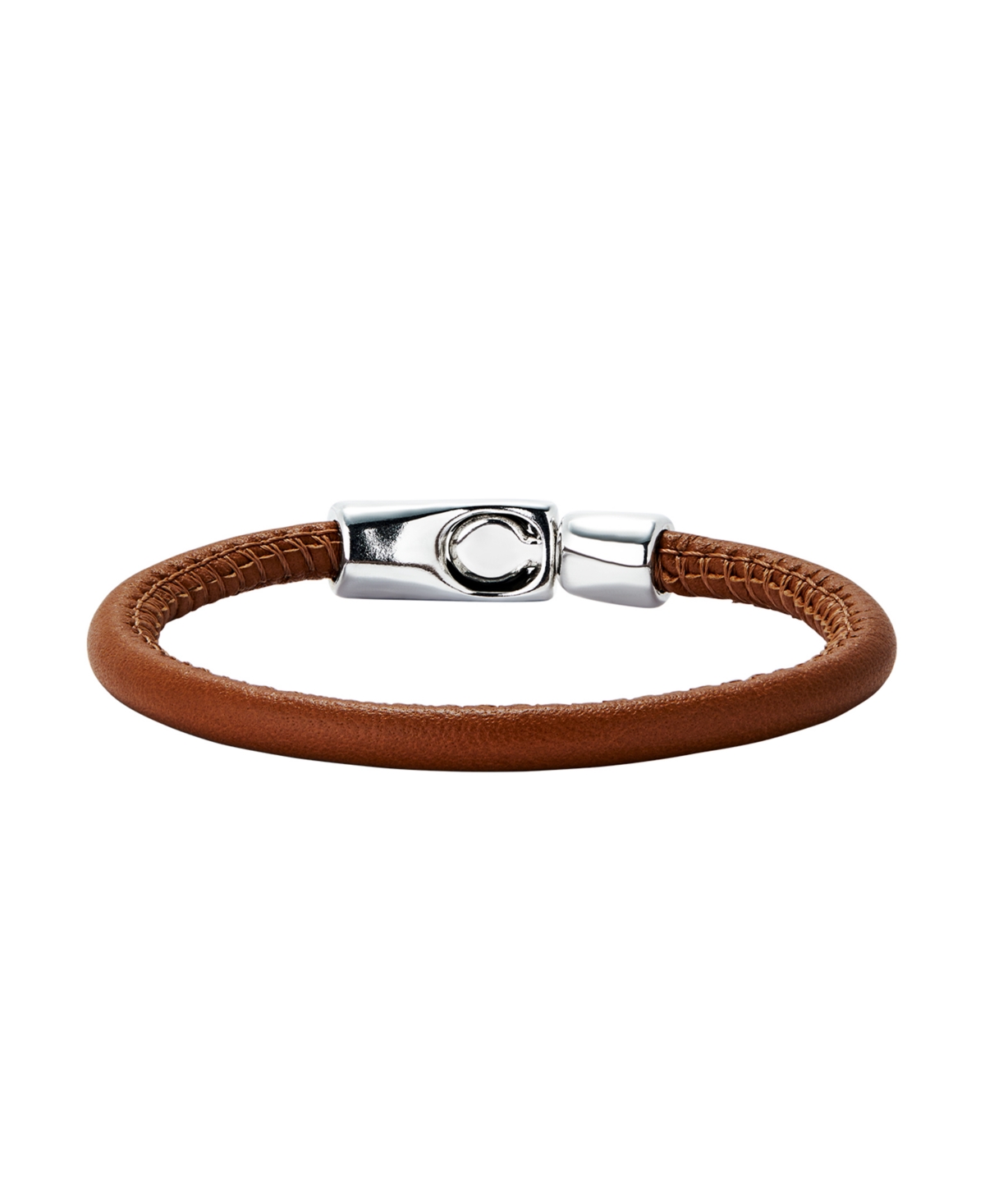 Click here for UNOde50 Camel Leather Bracelet with Sterling Silve... prices