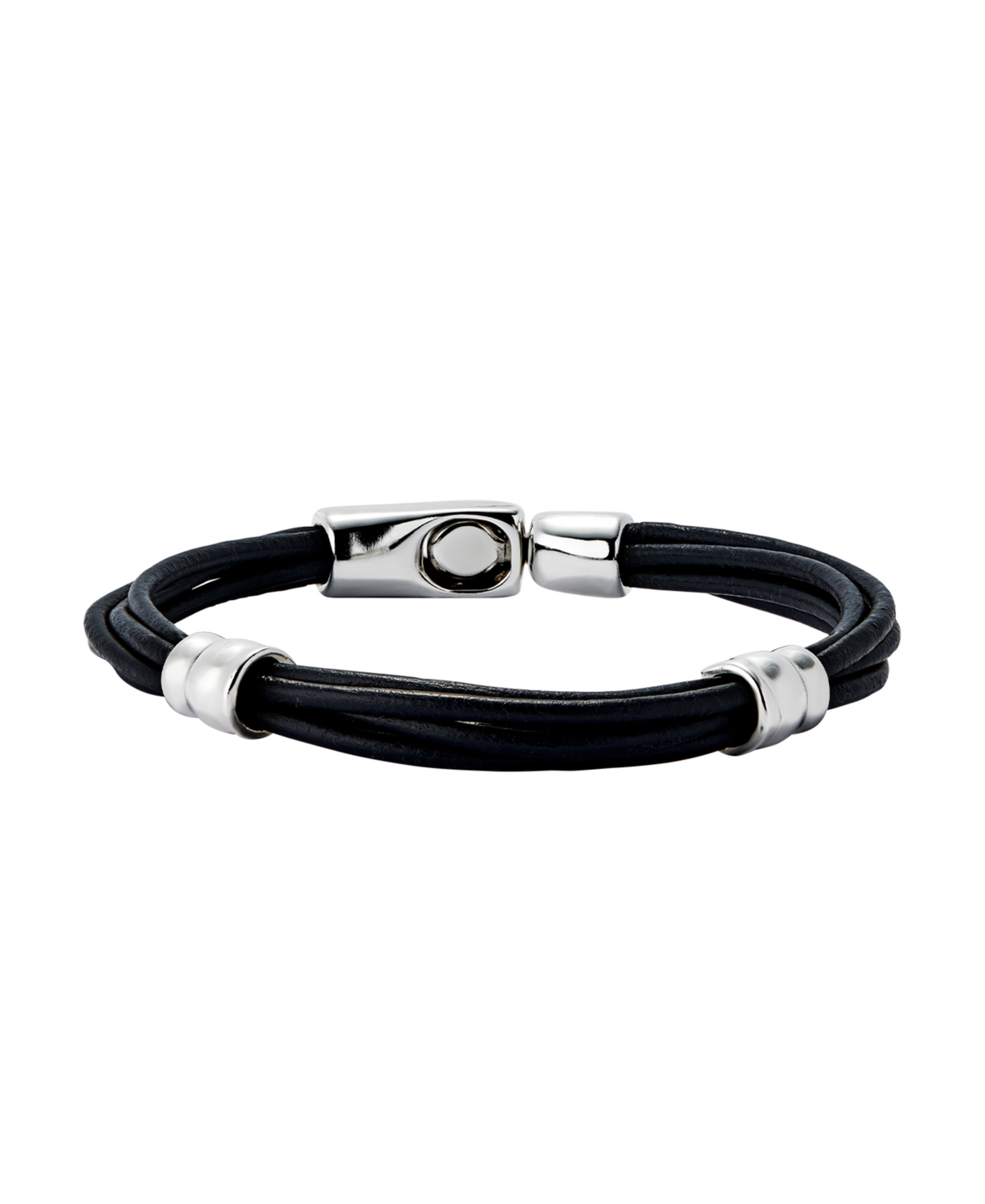 Click here for UNOde50 Fine Multiple Leather Bracelet with Sterli... prices