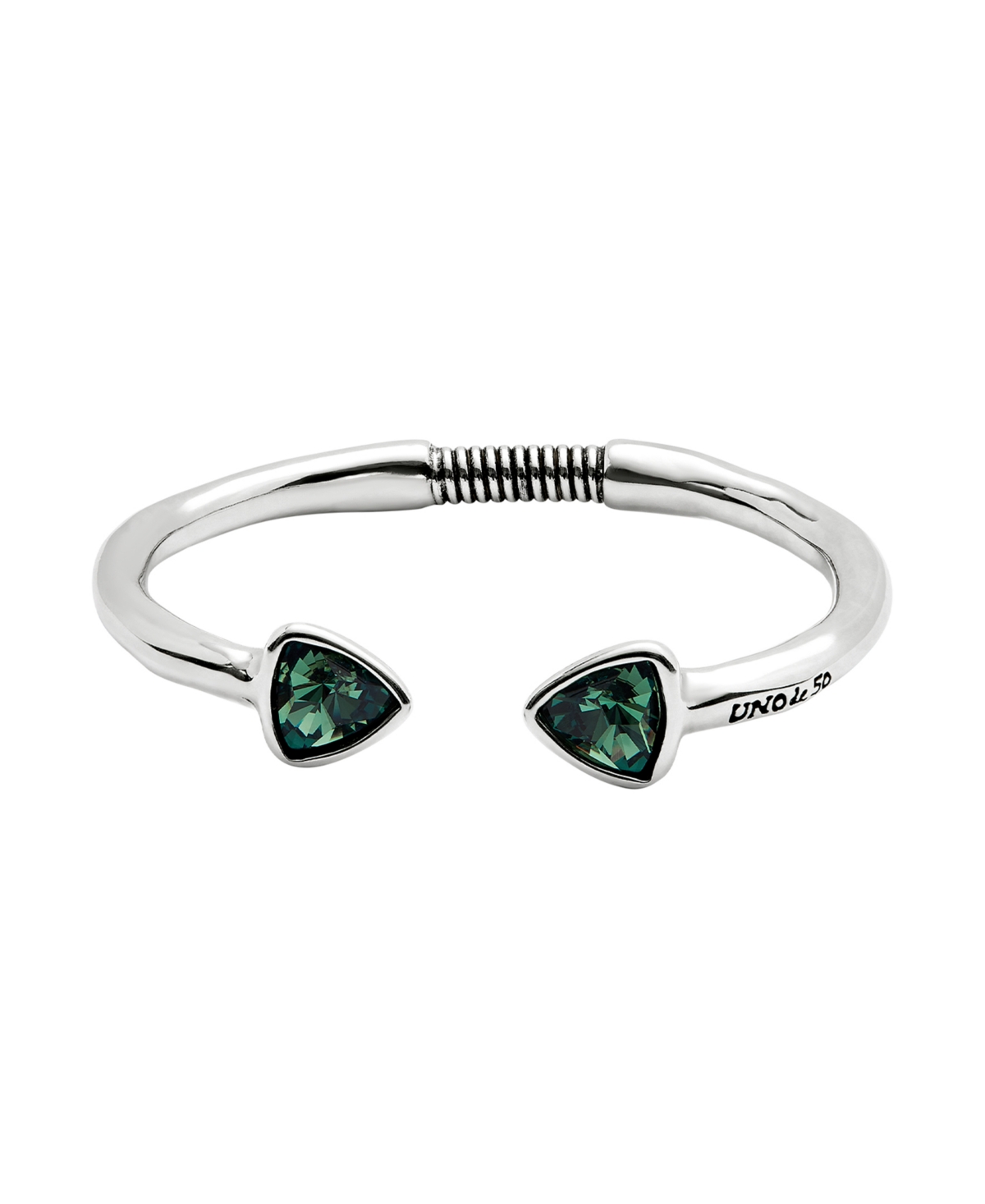 Click here for UNOde50 Silver-Plated Bangle Bracelet with Two Cen... prices