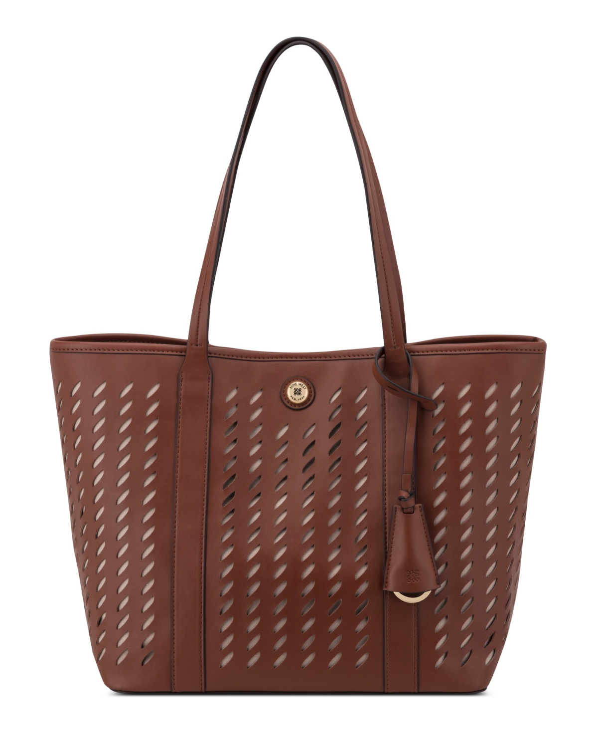 Click here for Nine West Trista 2 In 1 Large Tote Bag - Chestnut prices