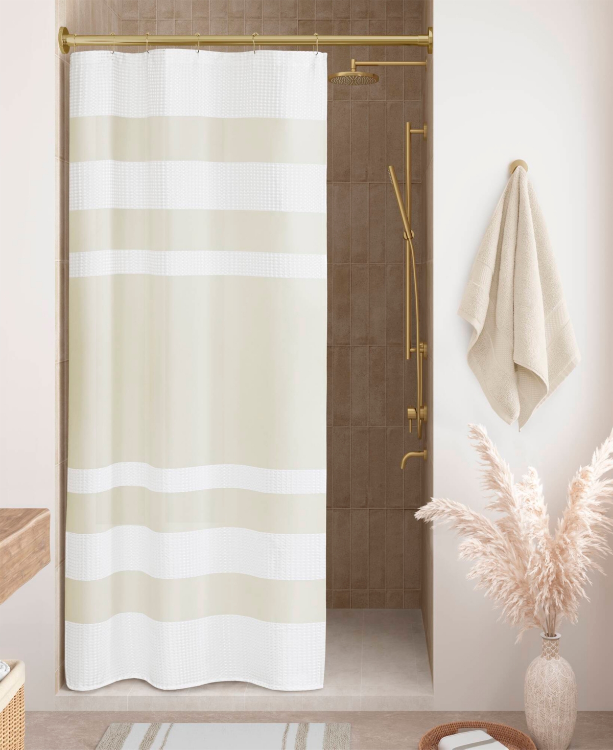 Click here for Madison Park Spa Waffle 3M-Scotchgard Shower Curta... prices