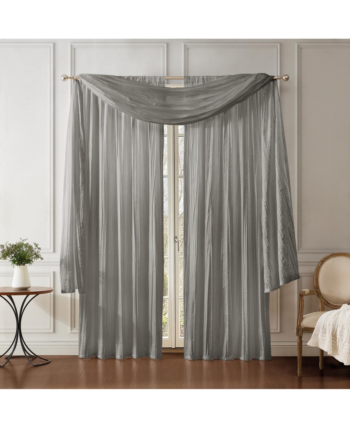 Click here for Elrene Athena 52 X 108 Window Panel With Scarf  Se... prices