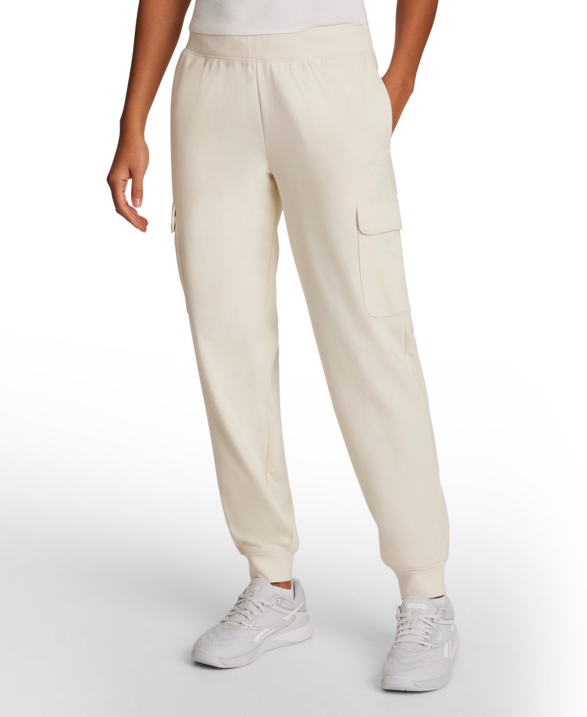 Click here for Reebok Womens Dual Entry Cargo Jogger Pants - Alab... prices