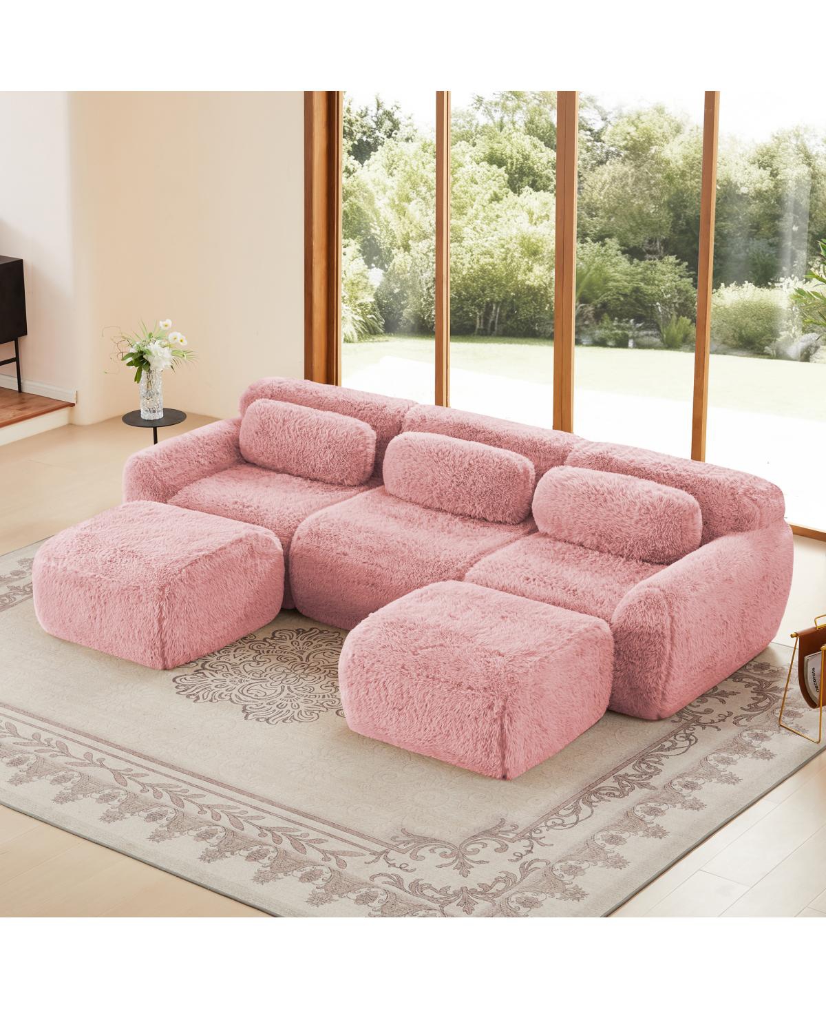 Click here for Streamdale Furniture U-shaped Boneless Sofa with C... prices
