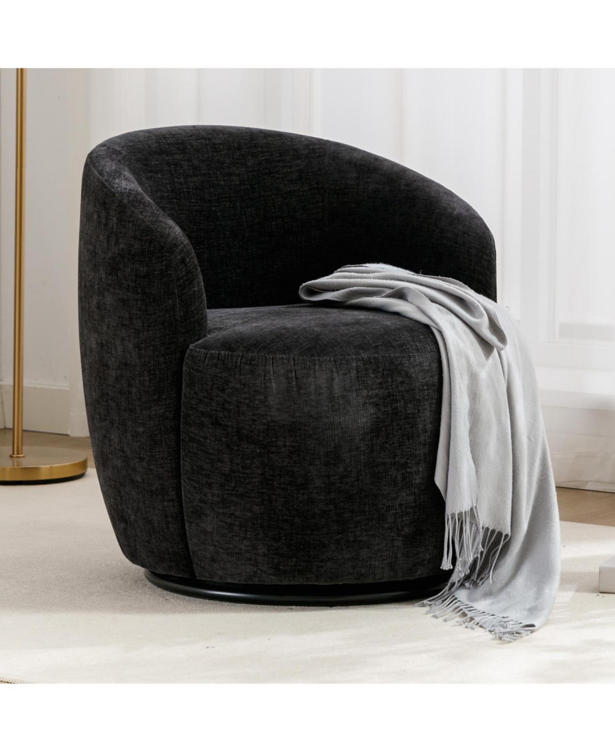 Click here for Streamdale Furniture Chenille Fabric Swivel Accent... prices