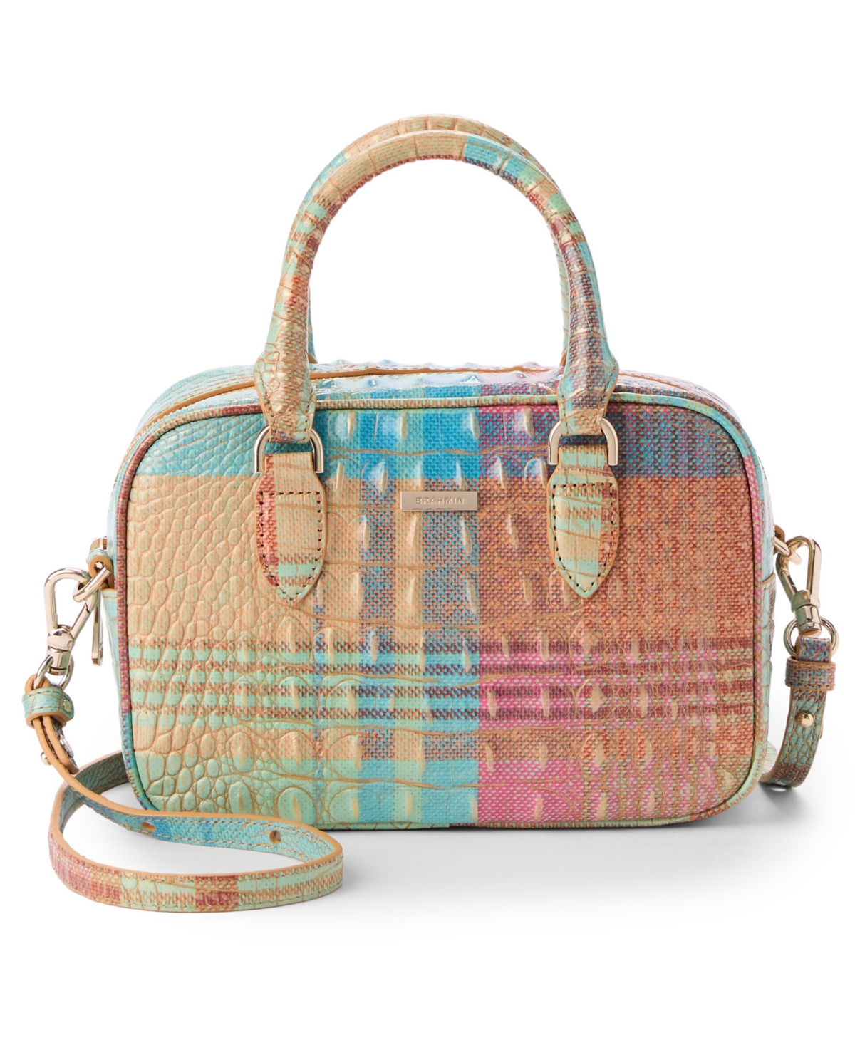 Click here for Brahmin Mara Buckle Small Satchel Bag - Picnic prices
