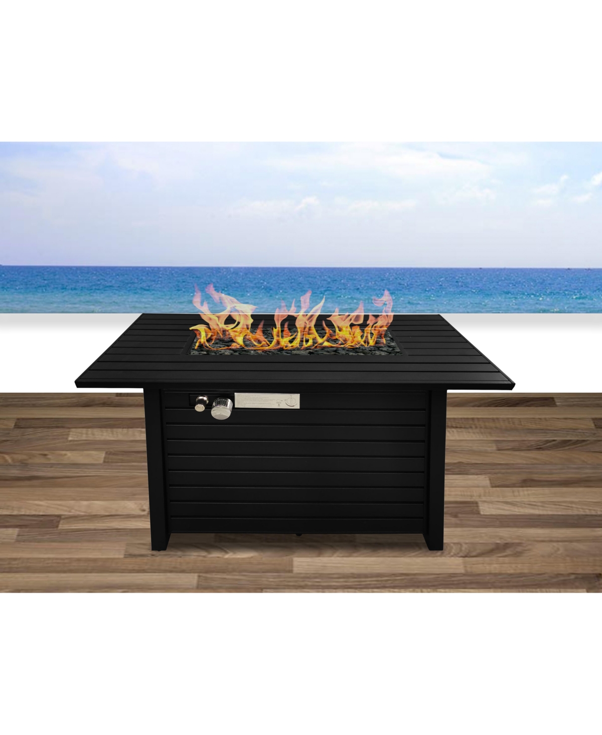 Click here for Flynama 42 Inch W 25 Inch H Steel Outdoor Fire Pit... prices