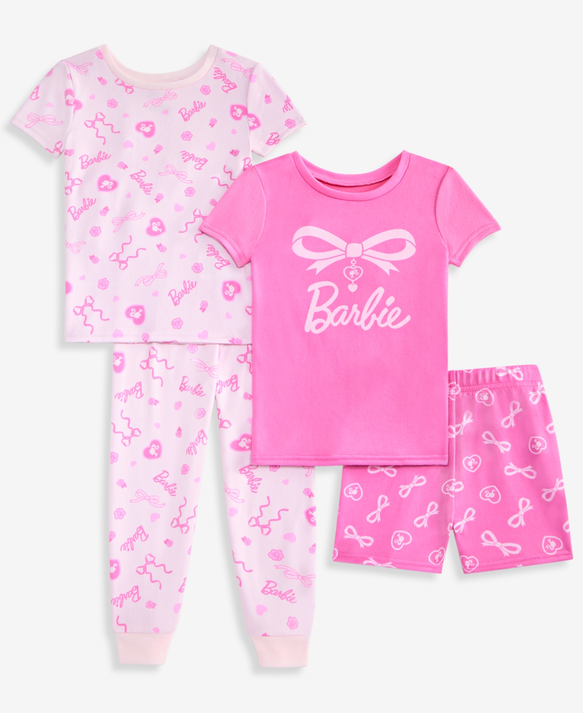 Click here for Barbie Toddler Girls 2T-5T Hacci Pajamas  4-Piece... prices