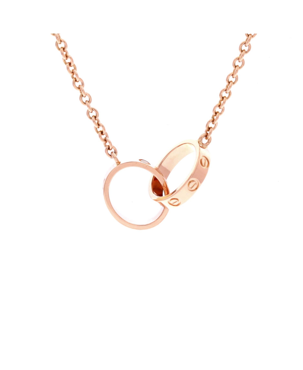 Click here for Pre-Owned Cartier Love Interlocking Necklace - 18k... prices