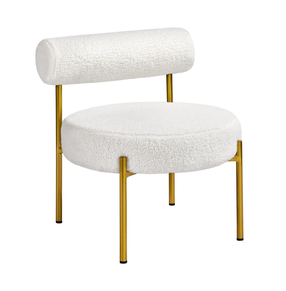Click here for Yaheetech Boucle Accent Chair Side Chair with Gold... prices