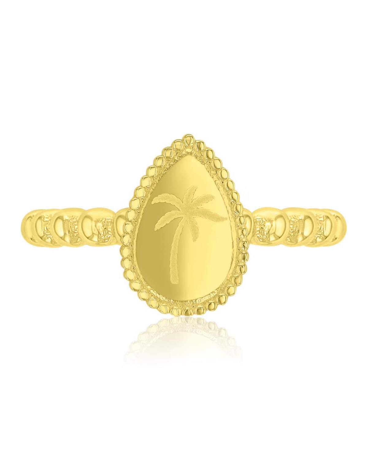 Click here for Roxy Waterproof Yellow Palm Tree Beads Ring - Gold prices