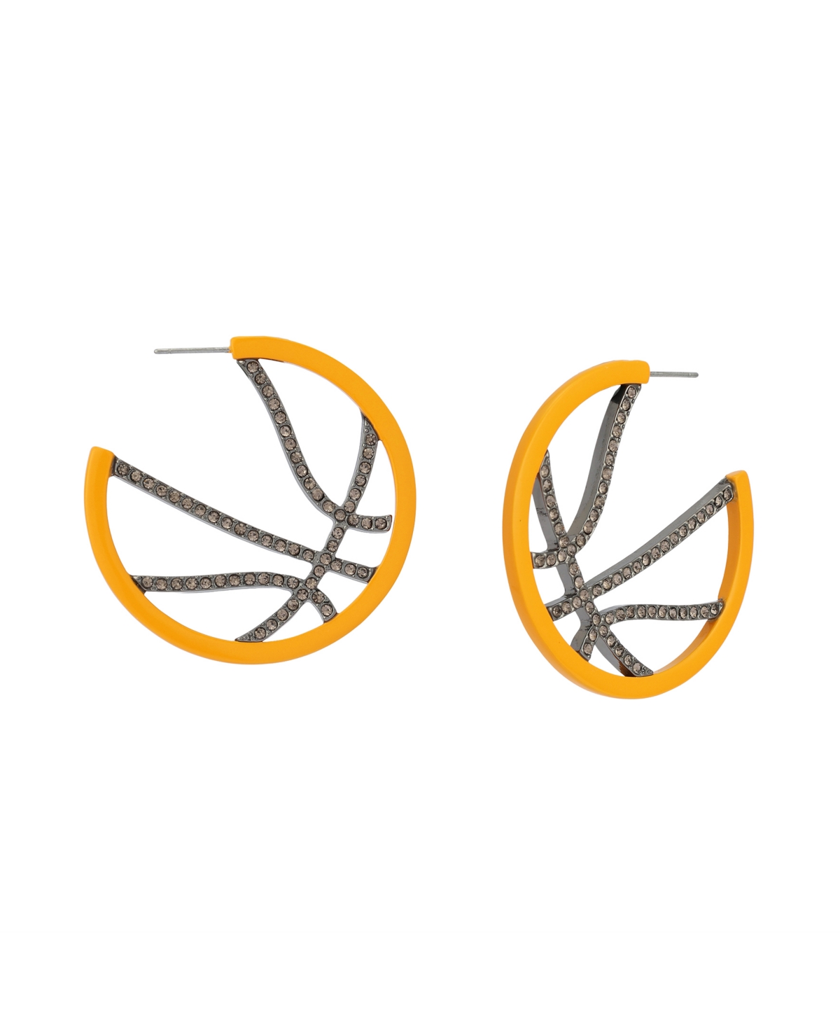 Click here for Betsey Johnson Faux Stone Basketball Hoop Earrings... prices