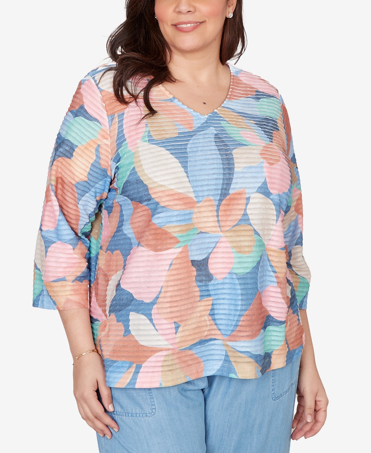 Click here for Alfred Dunner Plus Size Beachcomber Abstract Flora... prices