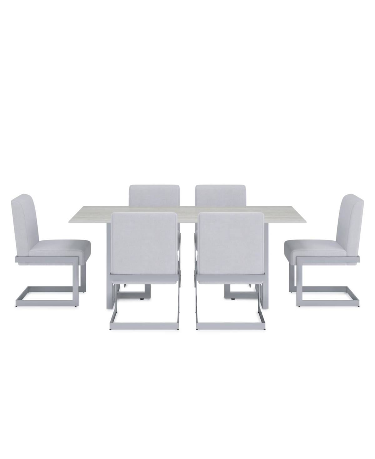 Click here for Emila 7 Pc. Dining Set (Rectangular Table & 6 Chai... prices